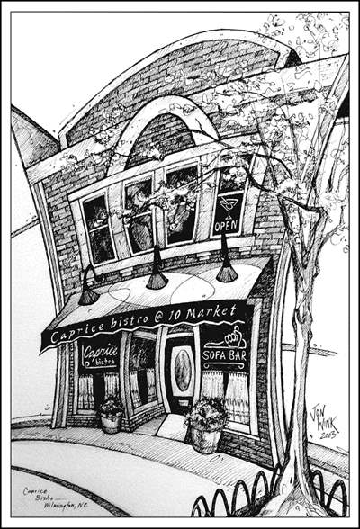 Dinner Menu - Caprice Bistro, Wilmington, NC